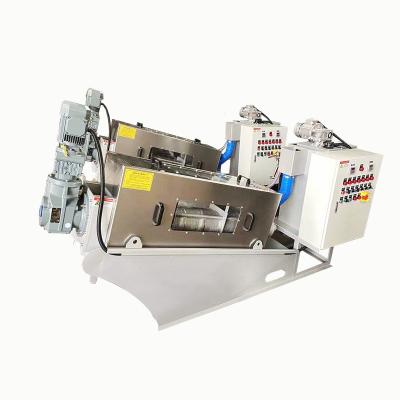 China Full Automatic Stainless Steel Spiral sludge dehydrator system 2.23kw 380Volt for sale