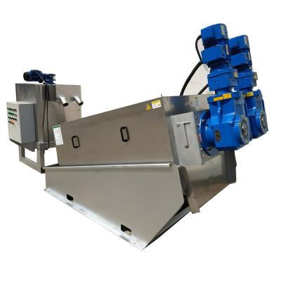 China Full Automated Stainless Steel Spiral Sludge Dewatering Machine  18-30kg/h for sale