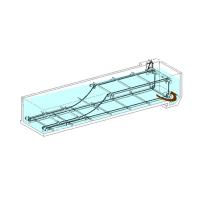 China SS304 Chain Plate Sludge Scraper System 18m length  Sewage Treatment Plant for sale