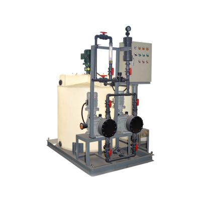 China Energy Saving 2000L/H PE Coagulant Dosing System For Circulating Cooling Water Stabilizer for sale