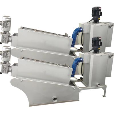 China SS304 Screw Press Sludge Dewatering Machine | 1-500 m³/H Capacity for Industrial Sludge Treatment for sale
