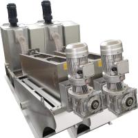 China Sludge Dewatering Screw Press System for Poultry Processing Wastewater for sale