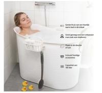 China Bathtub tub - Mobile Bathtub shower - Adult sitz Bath - also as ice bath/ice bath - Soaking bath -White 185L BATHTUB for sale