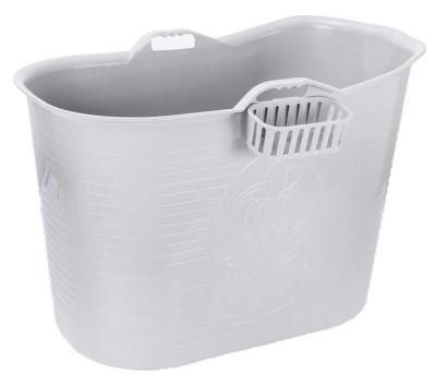 China Grey Home Garden Bathtub for Small Bathrooms Perfect for Those Who Love to Bathe 92x51x61cm 185L for sale