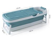 China Foldable bathtub for adults - foldable bathtub for bathrooms - mobile sitz bath - Also suitable for children - blue for sale