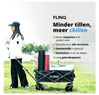 China Folding Wagon Up To 130 Kg - Foldable Beach Car - 100 Liter Capacity With Rotating Wheels - Black for sale