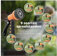 China Garde Hose reel automatic - 180° rotation 10M - hose box with garden hose reel with 9  nozzle for sale