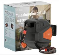 China Garde Hose reel automatic - 180° rotation 10M - hose box with garden hose reel with 9  nozzle for sale