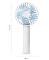 China Hand Fan - Portable Fan - Mini Fan Rechargeable - Small Portable Fan With USB Wireless Desktop Fan - White/Pink for sale