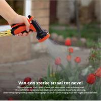 China Flexible garden hose 10/15/30 meters - retractable hose with nozzle and hose holder Flexible garden hose for sale