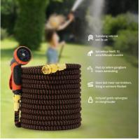 China Flexible garden hose 10/15/30 meters - retractable hose with nozzle and hose holder Flexible garden hose for sale