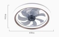 China Amazon best-selling living room LED fan light, bedroom smart remote control 110V dining room ceiling fan light for sale