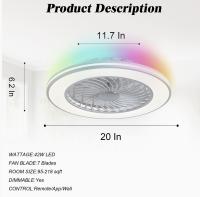 China 1155 Bladeless Ceiling Fans with Lights for sale