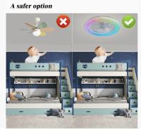 China 1155 Bladeless Ceiling Fans with Lights for sale