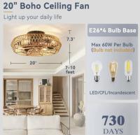 China Industrial - Style Ceiling Fan Light for Your Bedroom for sale