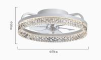 China Diamond Stylish and Functional Fan Light for sale