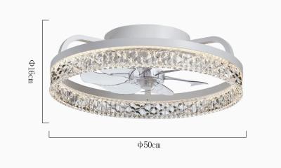 China Diamond Stylish and Functional Fan Light for sale
