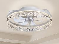 China Diamond Stylish and Functional Fan Light for sale