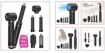 China AllStyle 5-in-1 Hot Air Styler – Dry, Straight & Curl for sale