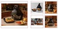China VisionCook Touchscreen Air Fryer – Dual Glass Pots for sale