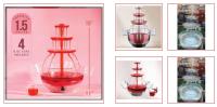 China FizzFlow 3-Tier Beverage Fountain – LED Light & 2L Capacity for sale