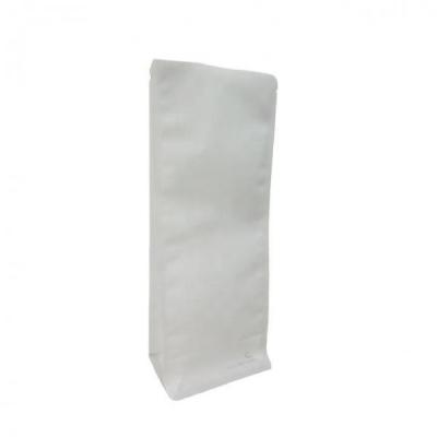 China Custom Recyclable Flat Bottom Stand Up Pouch Coffee Bags 135mic Thickness 10 Color Printing for sale
