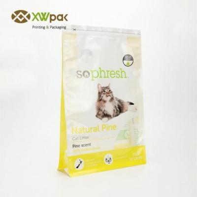 China Custom Stand Up Cat Food Packaging Bags with Zipper 10 Color Printing for sale