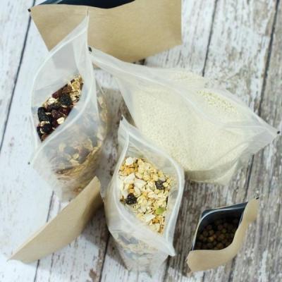 China Custom Printed Stand Up Ziplock Coffee Packaging Bags 1000cc Air Proof Resealable Pouch for sale