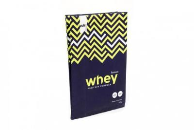 China Custom Printed Stand Up Zipper Pouch for Whey Protein Powder Packaging 3 Layer Laminated for sale