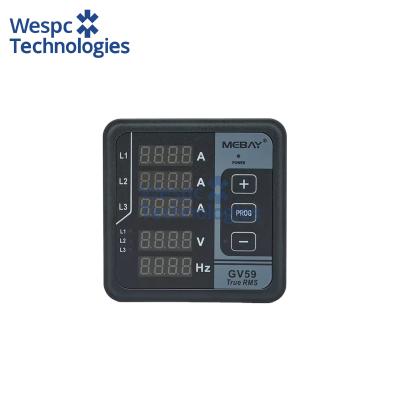 China Mebay GV59 Digital Display Meter Three Phase AC Voltage Current Monitor 0-6000A 30-276V for Generator Set for sale