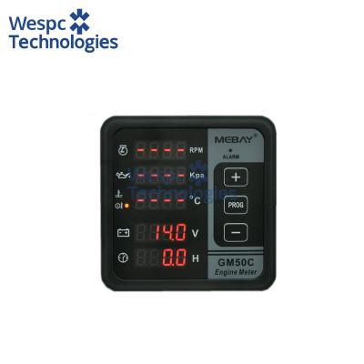 China Mebay GM50C Digital Tachometer for Generator Set RPM Monitoring with CAN J1939 for sale