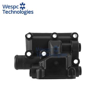 China WESPC 4133L027 Thermostat Housing for Perkins 1004 1004.4 1104 1106 Engines - 110x85x65mm Cast Aluminum for sale