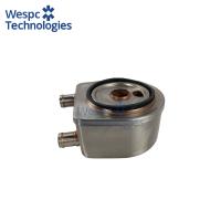 China WESPC Oil Cooler 2486A221 for Perkins 1004-4 Engine - 114mm OD, 418cm² Heat Transfer Area for sale