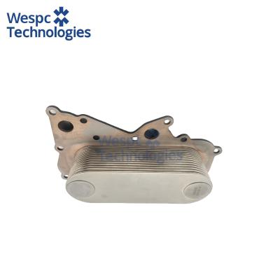 China WESPC Oil Cooler 326-7401 2486A002 for Perkins C6.6 C7.1 Engine - 114mm OD 82mm Height 9.1kW Capacity for sale