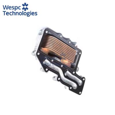 China WESPC Oil Cooler 4134W025 T433412 4132W021 for Perkins 1104 Series Engines - 14 Plate Design, 570 cm² Heat Transfer Area for sale