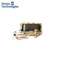 China WESPC 4134W025 Oil Cooler for Perkins 1104 4.4L Diesel Engines - 16kW Heat Rejection, 265mm Length for sale