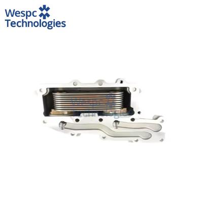China WESPC Oil Cooler Assembly 2486A023 for Perkins 1104D-E44T Engine - 3.0 kg Weight, 6 kW Heat Capacity for sale