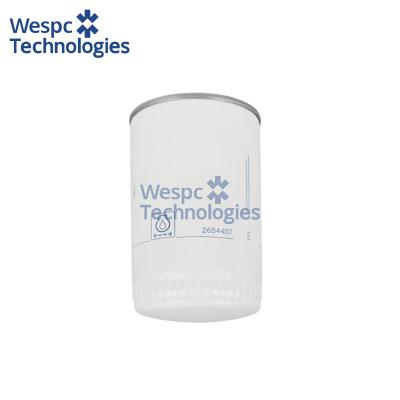 China WESPC 2654407 Oil Filter Element for Diesel Generator Engine Spin-On 1 Year Warranty for sale