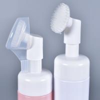 China 100ml 150ml Pink Empty Plastic Foam Bottle Hand Wash Foam Bottle With Brush for sale
