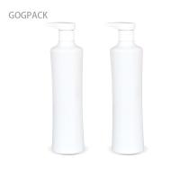 China 350ml Square HDPE Plastic Shampoo Container Body Lotion Pump Bottle 24/410 Neck for sale