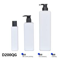 China HDPE 200ml 500ml 1000ml Square Plastic Pump Bottles For Shampoo for sale