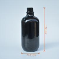 China Hot Stamping PET Labeling Shampoo Pump Dispenser Bottle 500ml 16oz for sale