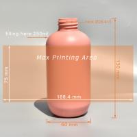 China 250ml HDPE Custom Refillable Shampoo Pump Bottle Non Leakage for sale
