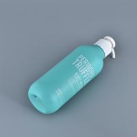 China 300ml Round HDPE Body Wash Pump Bottle With Hot Stamping Surface for sale