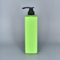China Empty 800ml Square Shampoo Pump Bottle With Silk Screen Printing for sale