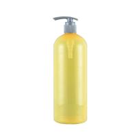 China Leakproof 1L Shampoo Bottle Boston Round PET Foaming Bottle With Pump for sale