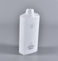 China Sturdy 500ml Flat Round PE Plastic Shampoo Pump Bottle Lotion Soap Gel Packaging for sale