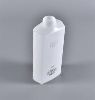 China Sturdy 500ml Flat Round PE Plastic Shampoo Pump Bottle Lotion Soap Gel Packaging for sale