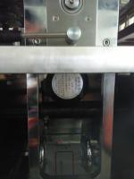 China Tablet Package Step Motor Automatic Blister Packing Machine Output 45 Cutting Per Min for sale