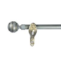China 0.6mm Thickness Iron Curtain Rod Arabic Muslim Finial Style with curtain rod accessories for sale